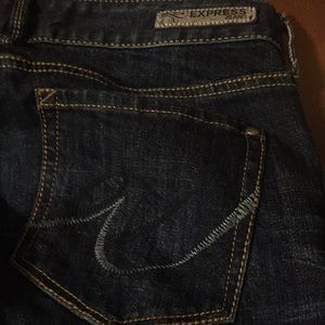 Express | Jeans | Vintage Express Jeans Size 12 Dark Blue | Poshmark